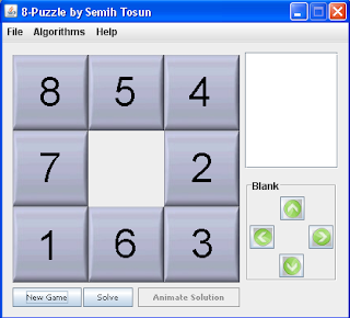 Semih Tosun's Blog: 8-Puzzle