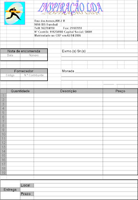 Portfólio-Andreia-Técnicas Administrativas: Nota de Encomenda