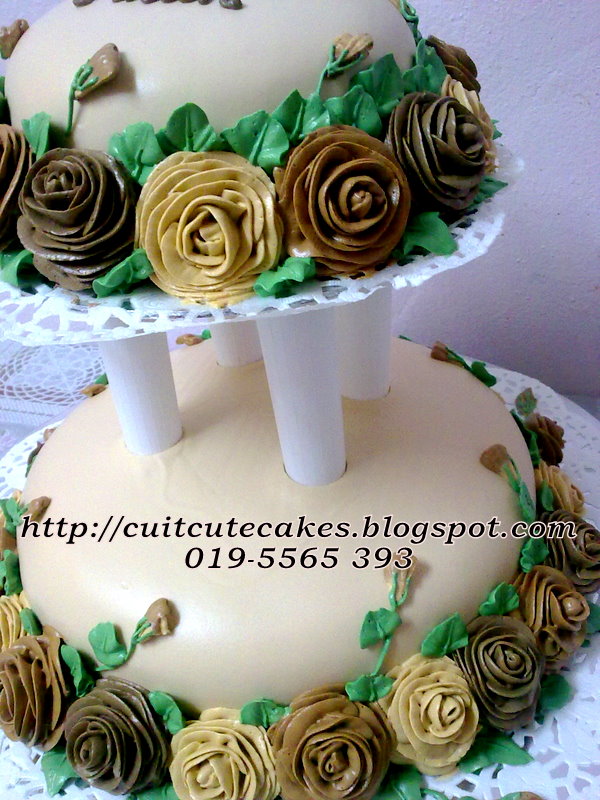 CuitCuteCakes: Kek 2 tingkat Mimi utk adik