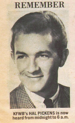 CLASSIC DJ & RADIO SCRAPBOOK: KFWB's HAL PICKENS (1965)