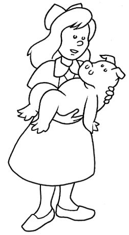 Desenhos Para Pintar Alice no País das maravilhas - Desenhos Para Colorir