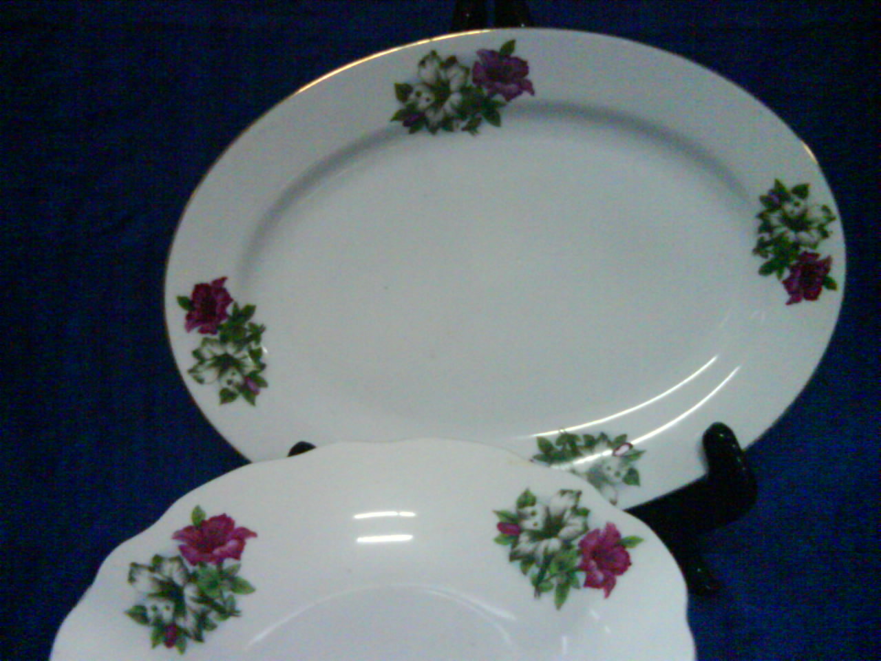 Past Times Collectibles: SET PINGGAN/PLATTER BUNGA KANGKUNG
