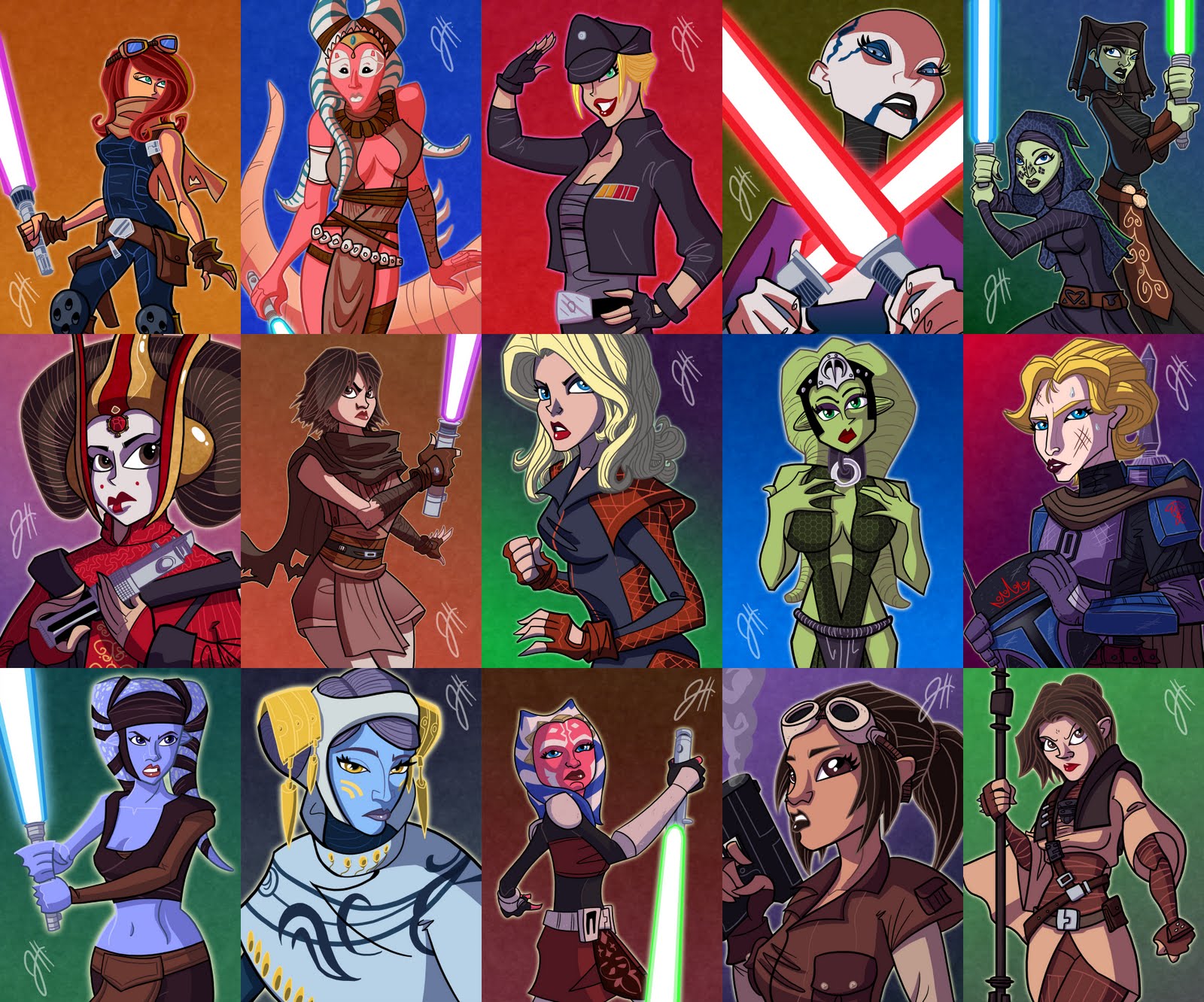 I Will Be A Star Wars Artist - UPDATED FRIDAYS!: Women of Star Wars Week 15