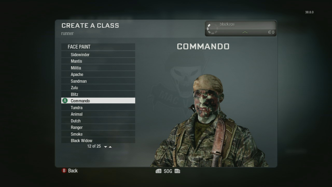 High Quality Screenshots of every Face Paint in Call of Duty Black Ops ...