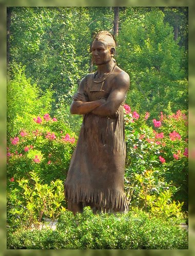 Living In Williamsburg, Virginia: Chief Powhatan Statue, Williamsburg ...