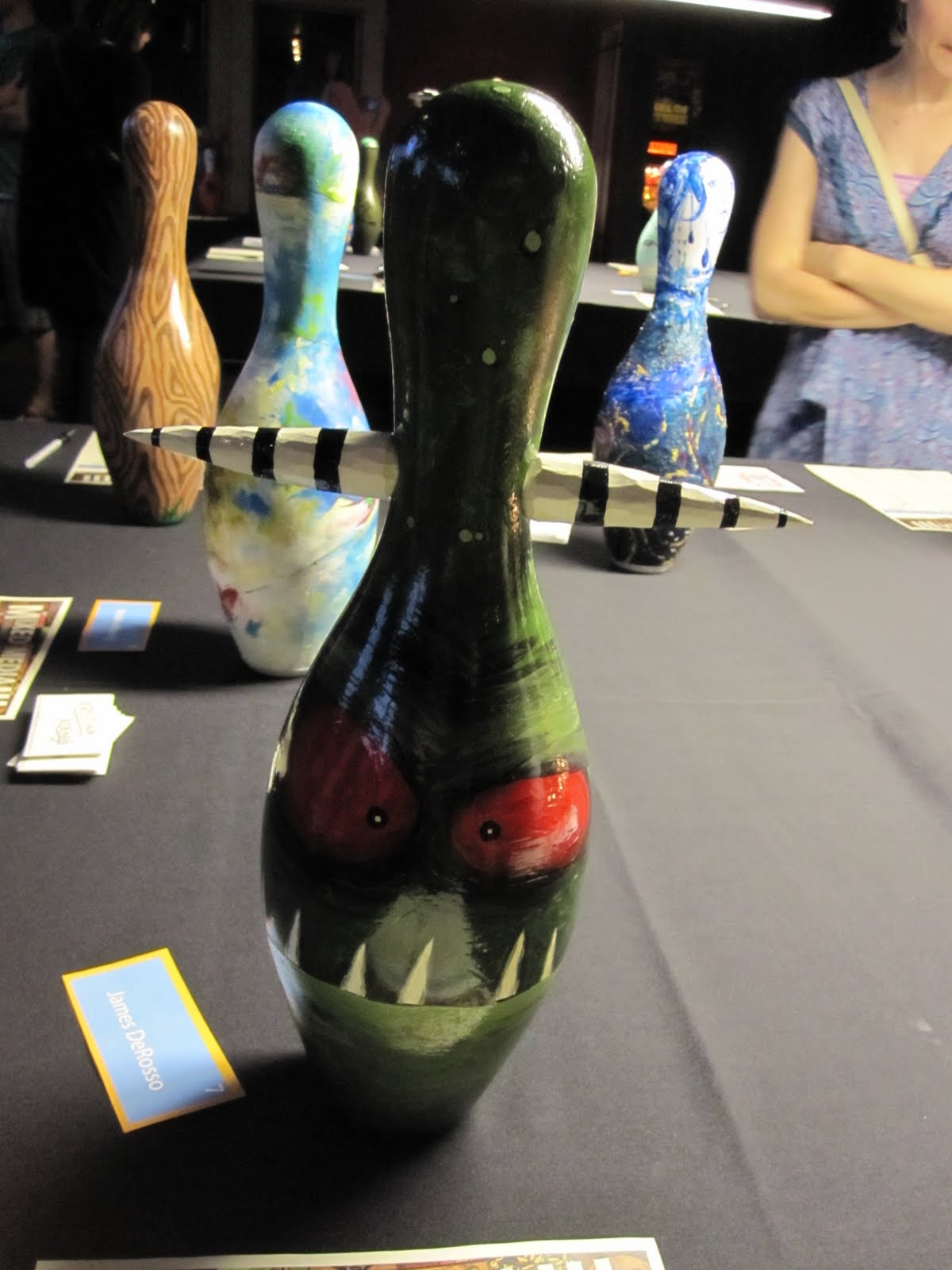 Tam's Art In Flight: BOWLING PIN FUN!