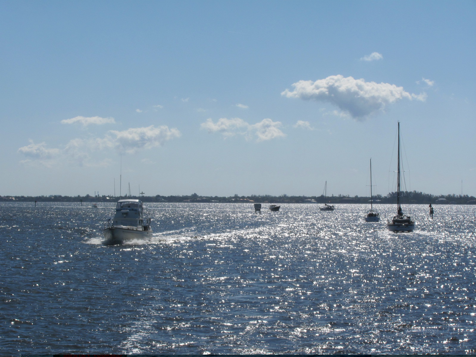 Cruising on M/V Monarch: March 16, 2010 - Glover Bight, Cape Coral, Florida