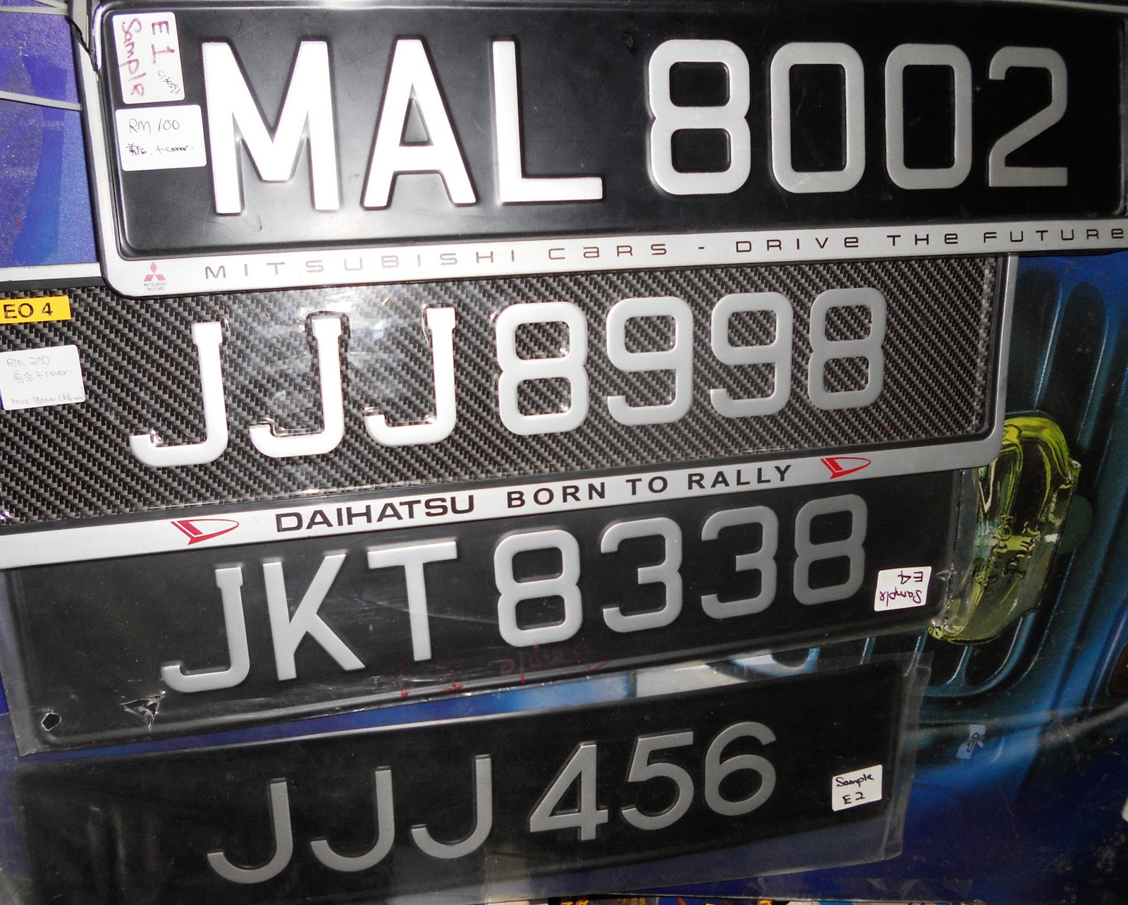 exora: Nombor Plat Kereta