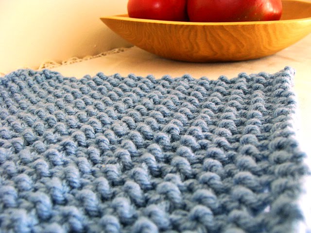 Felted Treasures: Sunday Morning Knit Wit ~ Rice Stitch