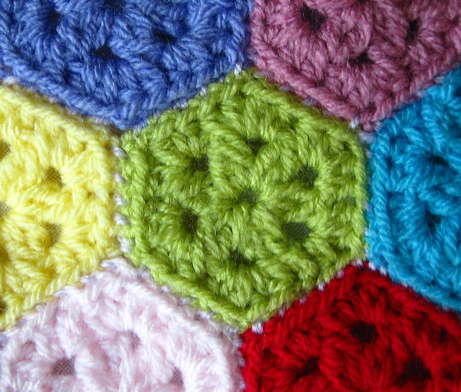 Bunny Mummy: Mini Crochet Hexagons