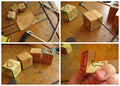 plumpudding: Alphabet block magnets