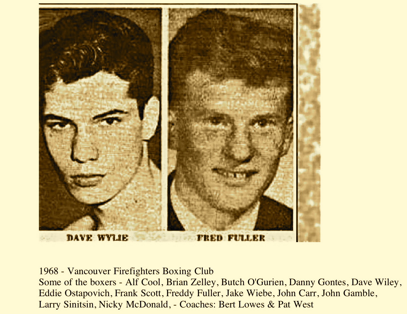 The FREDDY FULLER BOXING STORY