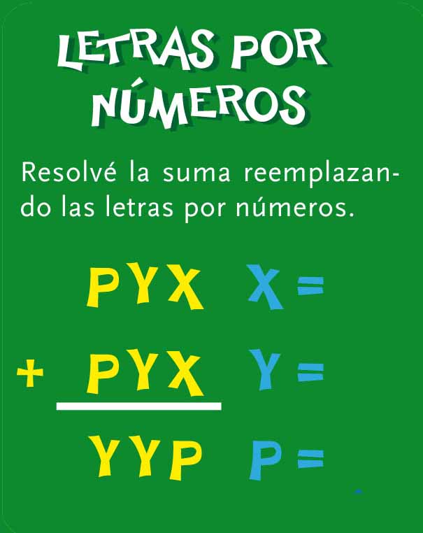 ENTRE GENIOS: LETRAS POR NÚMEROS