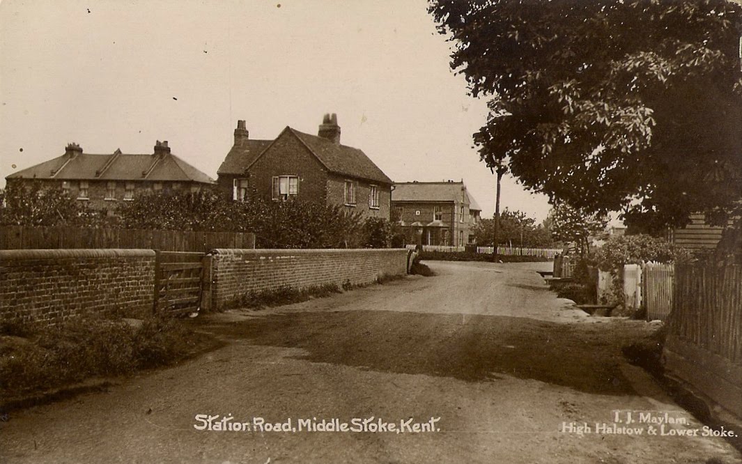 Notes from Kent's Hoo Peninsula: Then & Now - Station Road, Middle Stoke