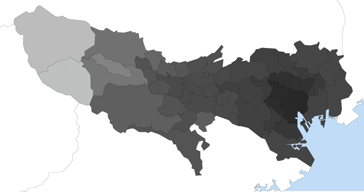tokyo.parallellt.se: population growth - maps