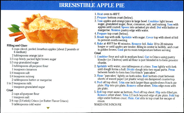 Memere's Favorite Recipes: Irresistible Apple Pie