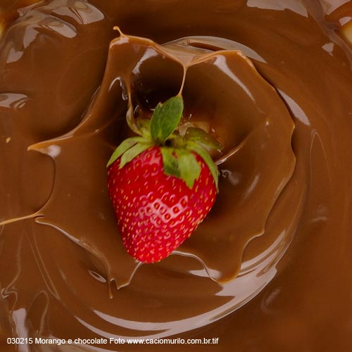 Eu amo chocolate: Chocolate com morango..