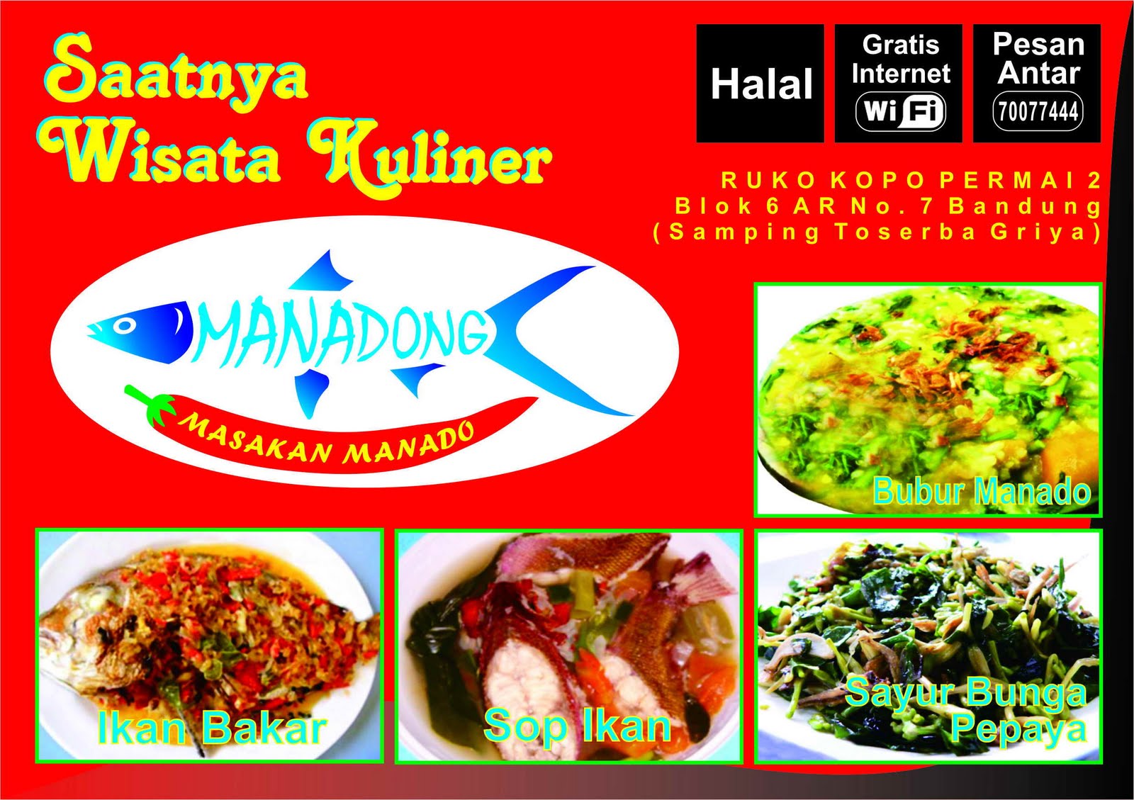 'Manadong' Masakan Manado di Bandung