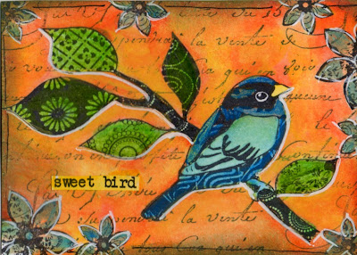 Mandy's Magical World of Art: A Pair of Patchwork Birds