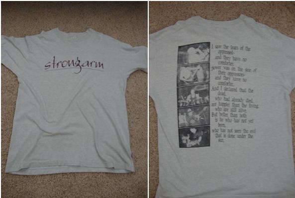 Christian Hardcore Records: Some Strongarm shirts