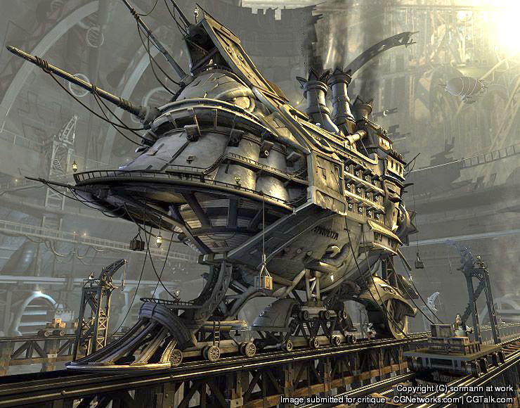 Steampunk Machine "Barnum's Dream": Steampunk concept for Barnum's ...