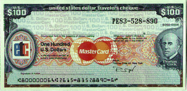 Travellers Cheques: Points to check for the genuine MasterCard ...
