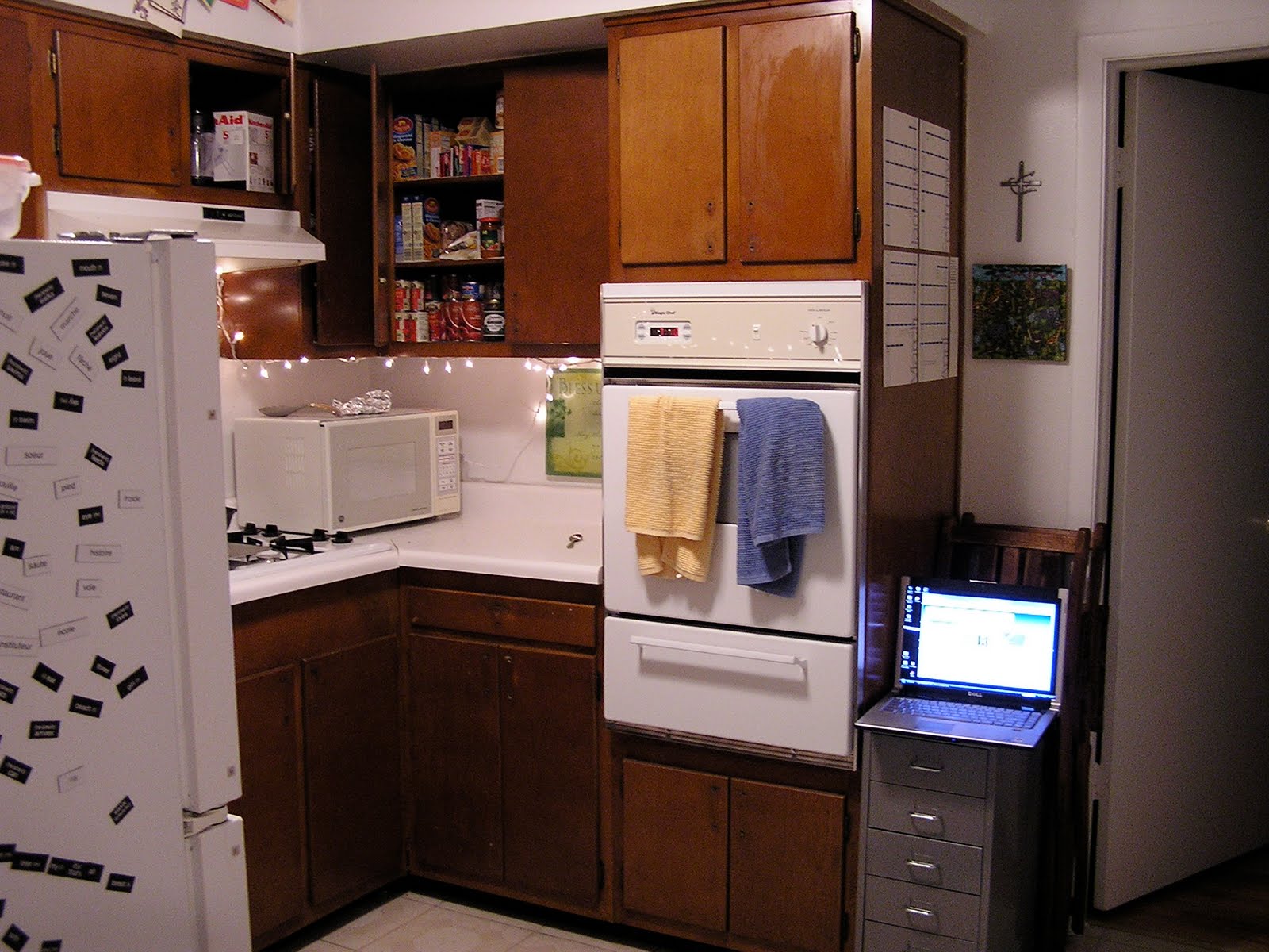 The BlueTrove Blog: Contact-Paper Kitchen Makeover