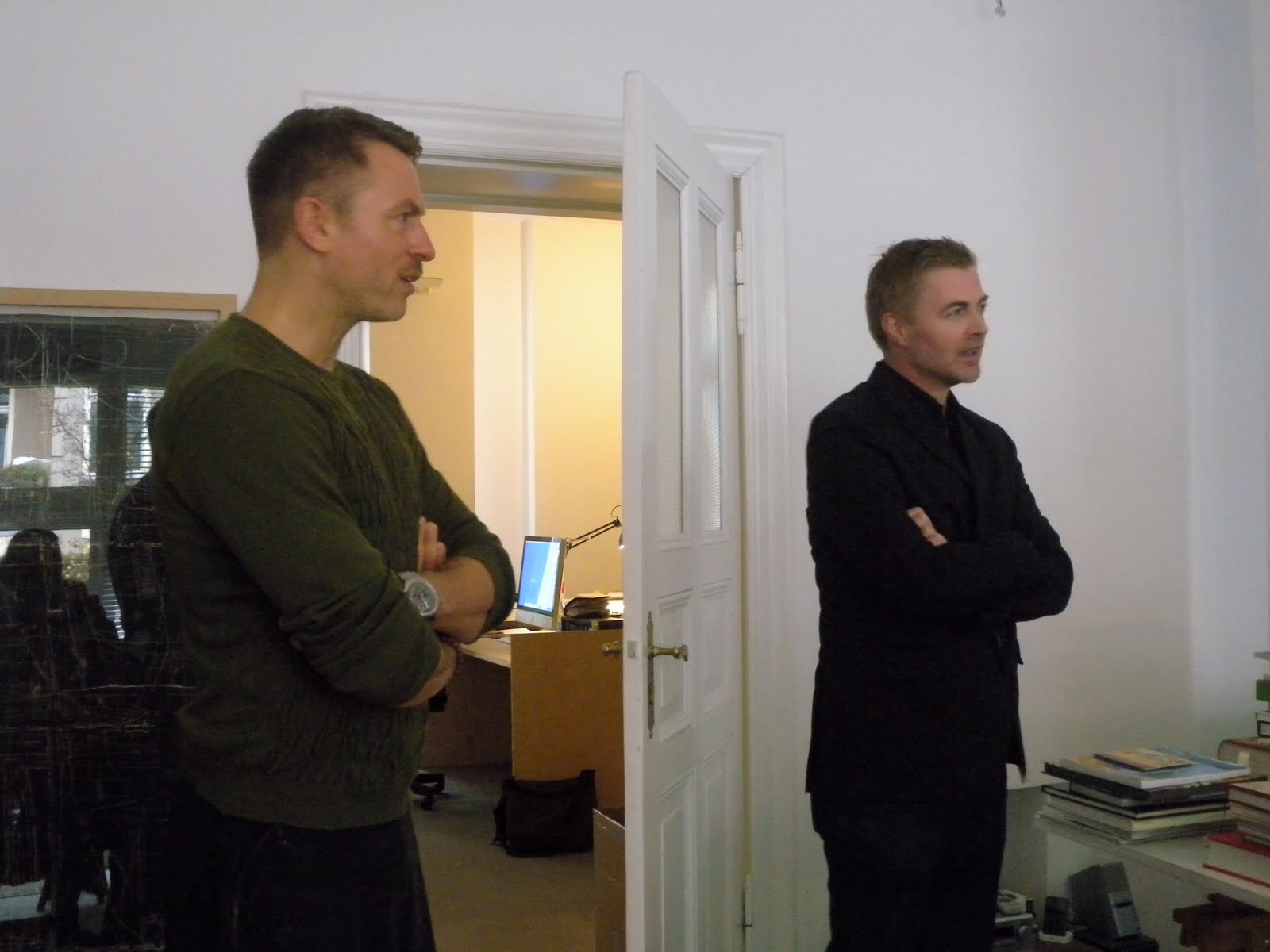 Janet Kershaw: Olaf Hajek and Martin Haake studio visit, Berlin.