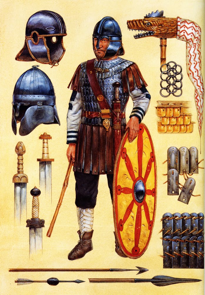 Soldati Romani del Tardo Impero: Soldati Romani nel V° secolo A.D.