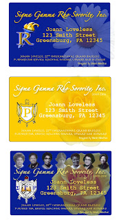Kalidescope: Membership Cards, Sigma Gamma Rho Sorority, Inc.