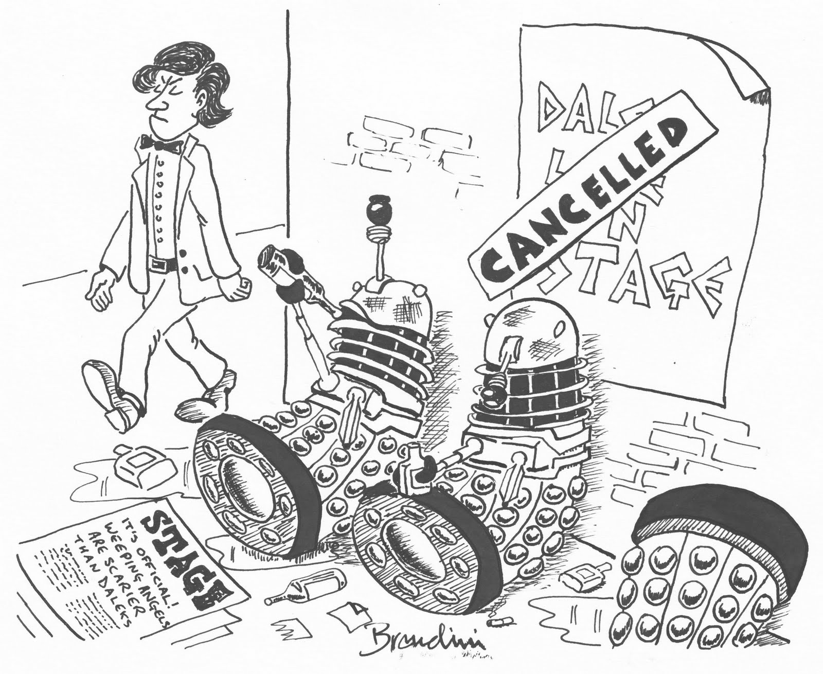 Brendini Cartoons: Caption Competition No. 45. Daleks