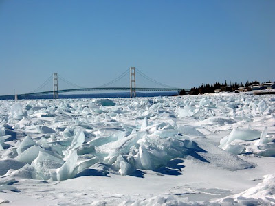 Life in Cadillac: Winter on Mackinac Island via the Ice Bridge