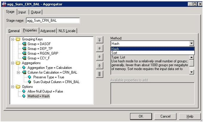 Intelligence Base: DataStage: Aggregate Method in Aggregator Stage