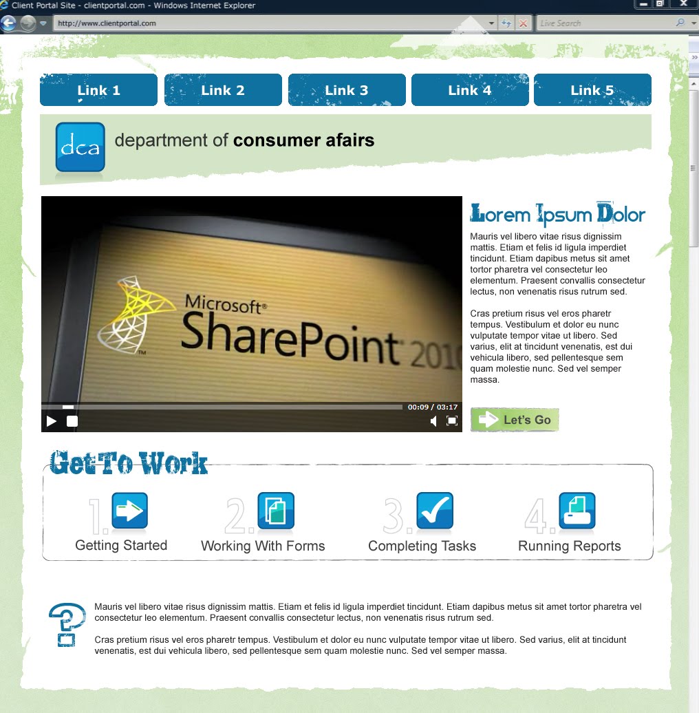 Celina Moser Baginski | SharePoint Branding Portfolio: Microsoft Demo Site