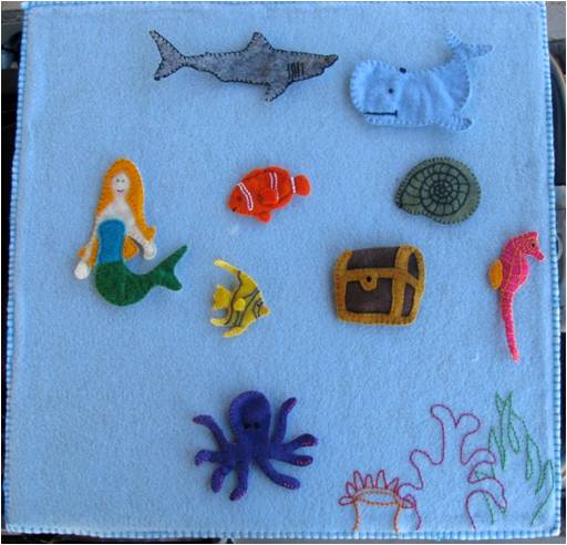 Unkamama Crafts: Under The Sea Felt Board