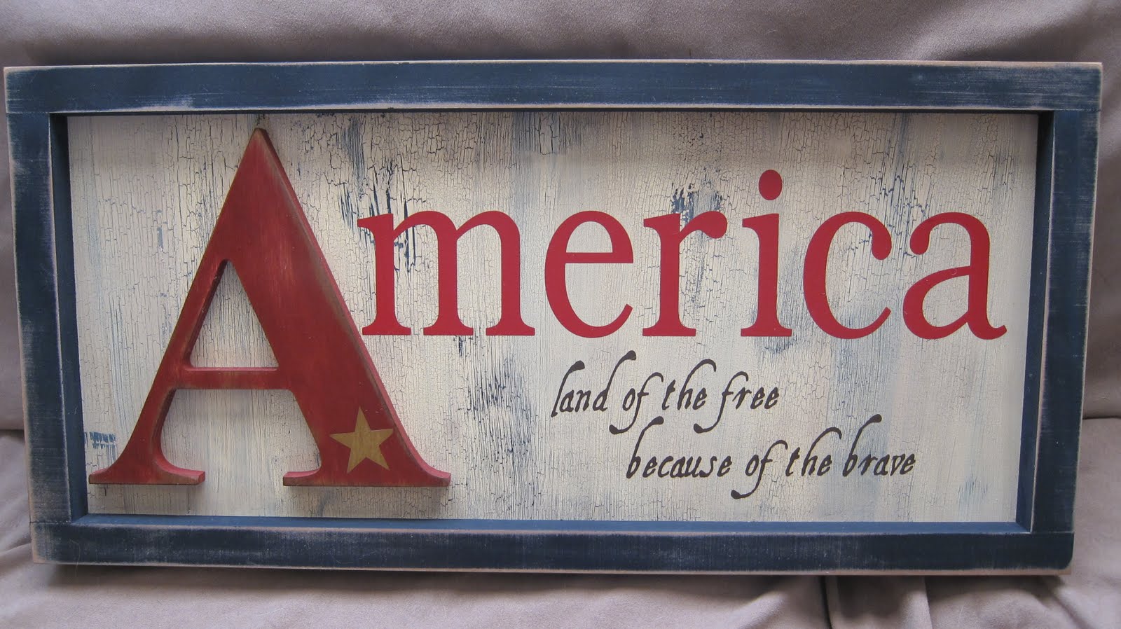 Dorese's Pieces: An America sign