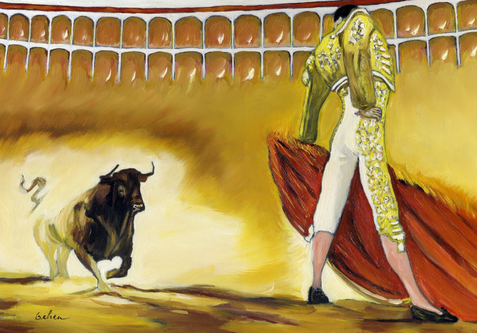 OCHEN artiste peintre havrais: GALERIE 5 - Thème Espagnol - Huile sur ...