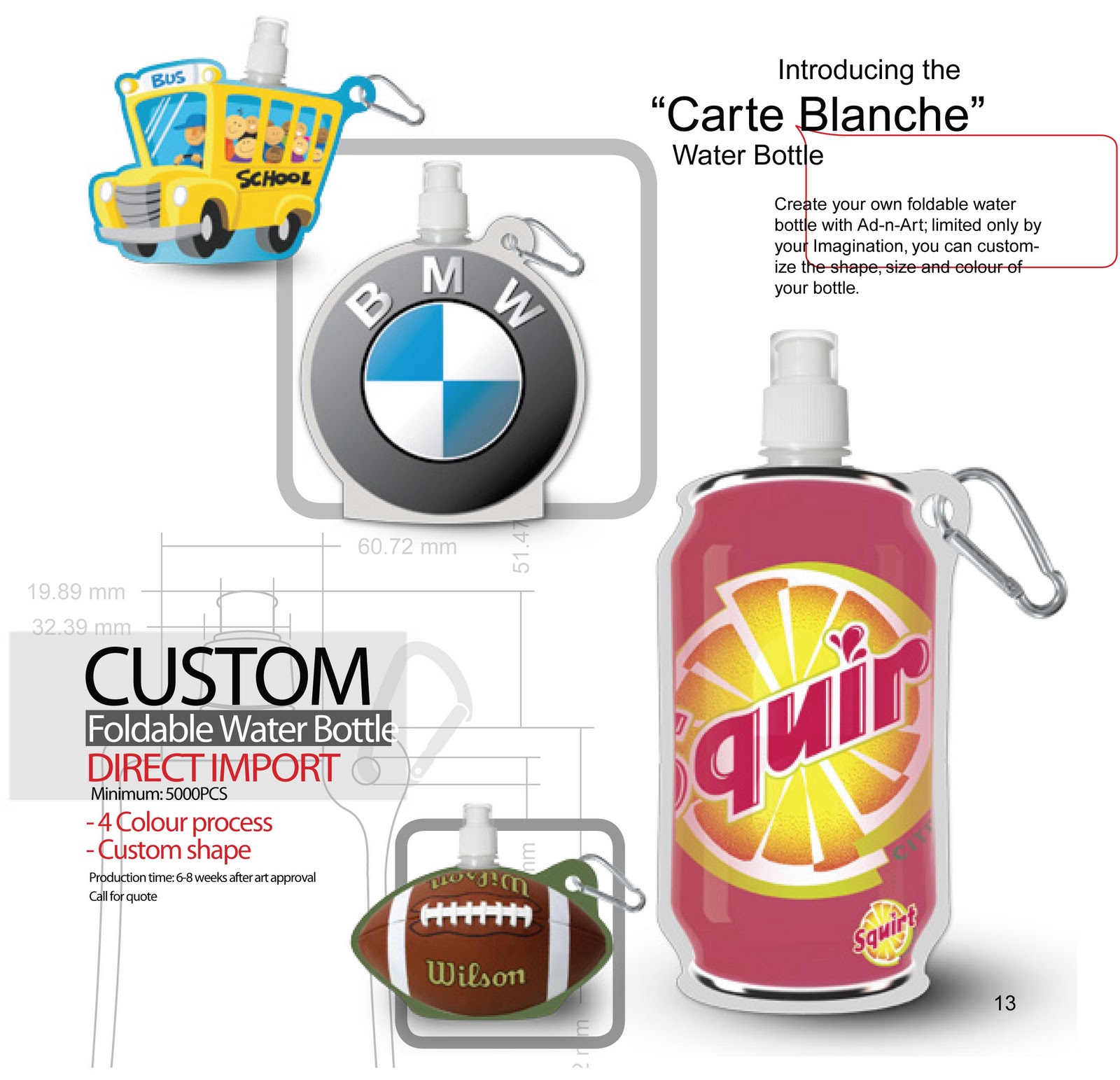 incredible novelties: Custom Folding Bottles