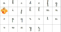 Maternelle: Alphabet à trous en cursives