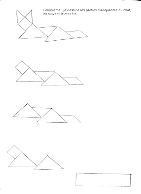 Maternelle: Graphisme, le chat