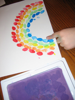 Fingerprint Rainbow Craft | Preschool Crafts for Kids
