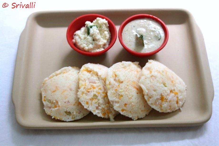 Carrot mixed Idlis | Vegetable Idlis | Kid Friendly Dishes | Quick ...