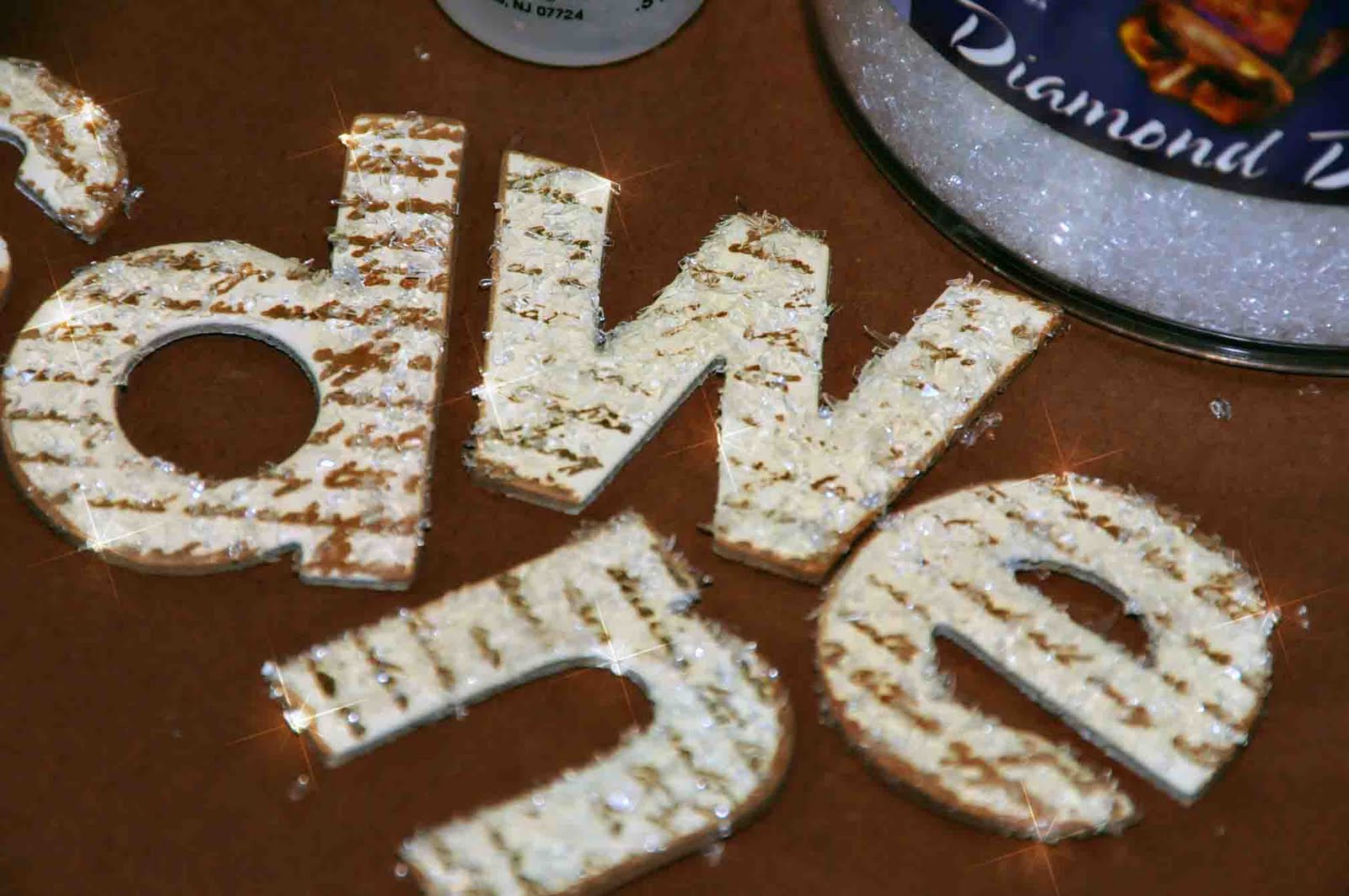 What A Beautiful Mess: Sugared Letters Tutorial