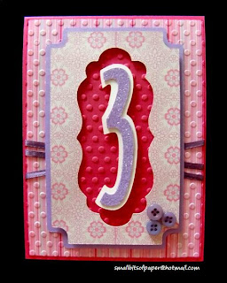 Birthday Card for a Little Girl Turning 3 | Small Bits of Paper