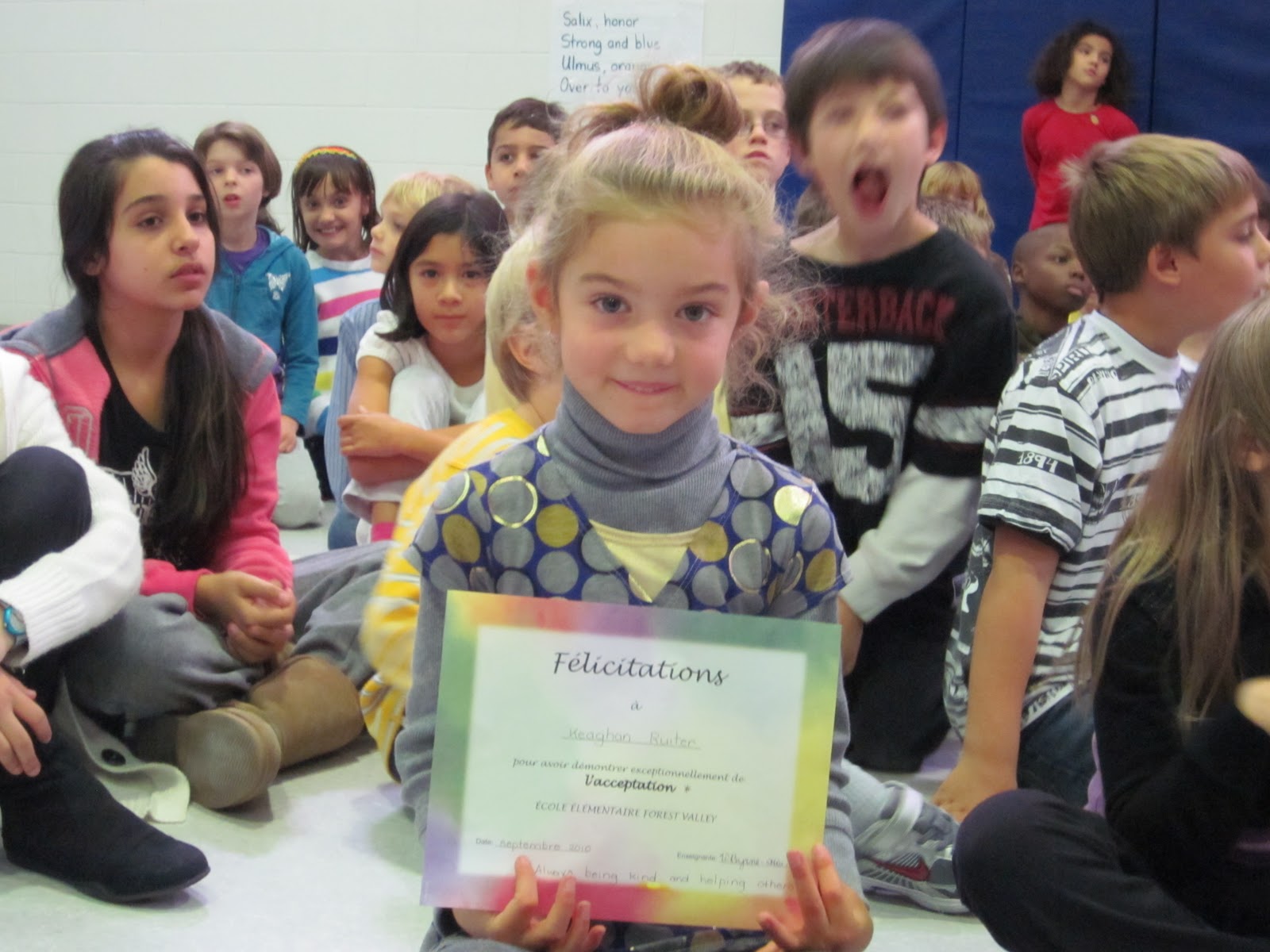 Forest Valley Student Council: CHARACTER EDUCATION ASSEMBLY: APPRECIATION