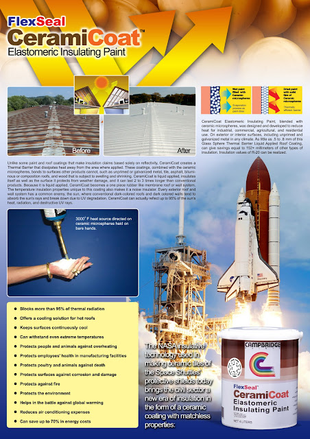 campbridgepaints: FlexSeal CeramiCoat Elastomeric Insulating Paint