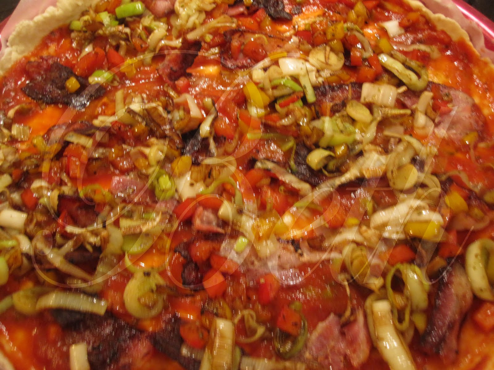 Pizza de Aproveitamentos / Pizza Réaliser avec des Restes