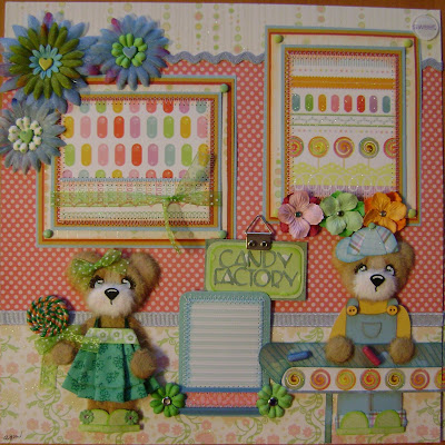 Alicazam: Scrapbook Layout 1: Candy Factory