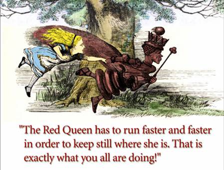 Keeping up with coevolution: The Red Queen Hypothesis: It's OK to be a man.
