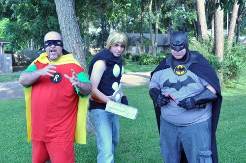 Fireflies and Dragonflies: Blobbin (Robin) & Fatman (Batman)